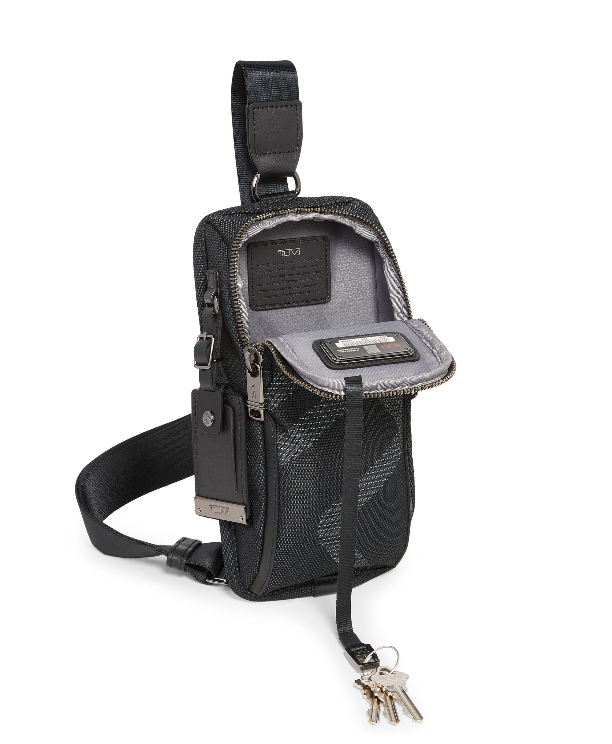 TUMI 알파 TUMI ALPHA 콤팩트 슬링백 리플렉티브 투미 자카드 | 슬링백 | 투미 코리아